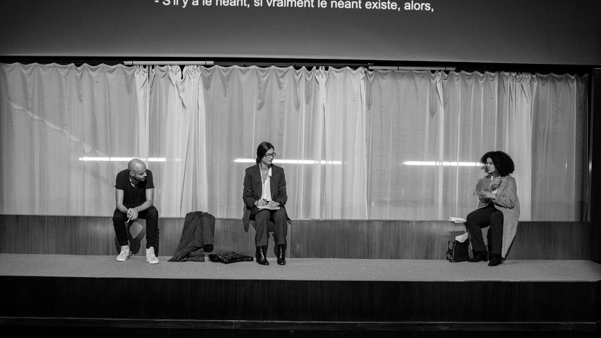 Répétitions du "Dekalog" - spectacle d'entrée dans la vie ...