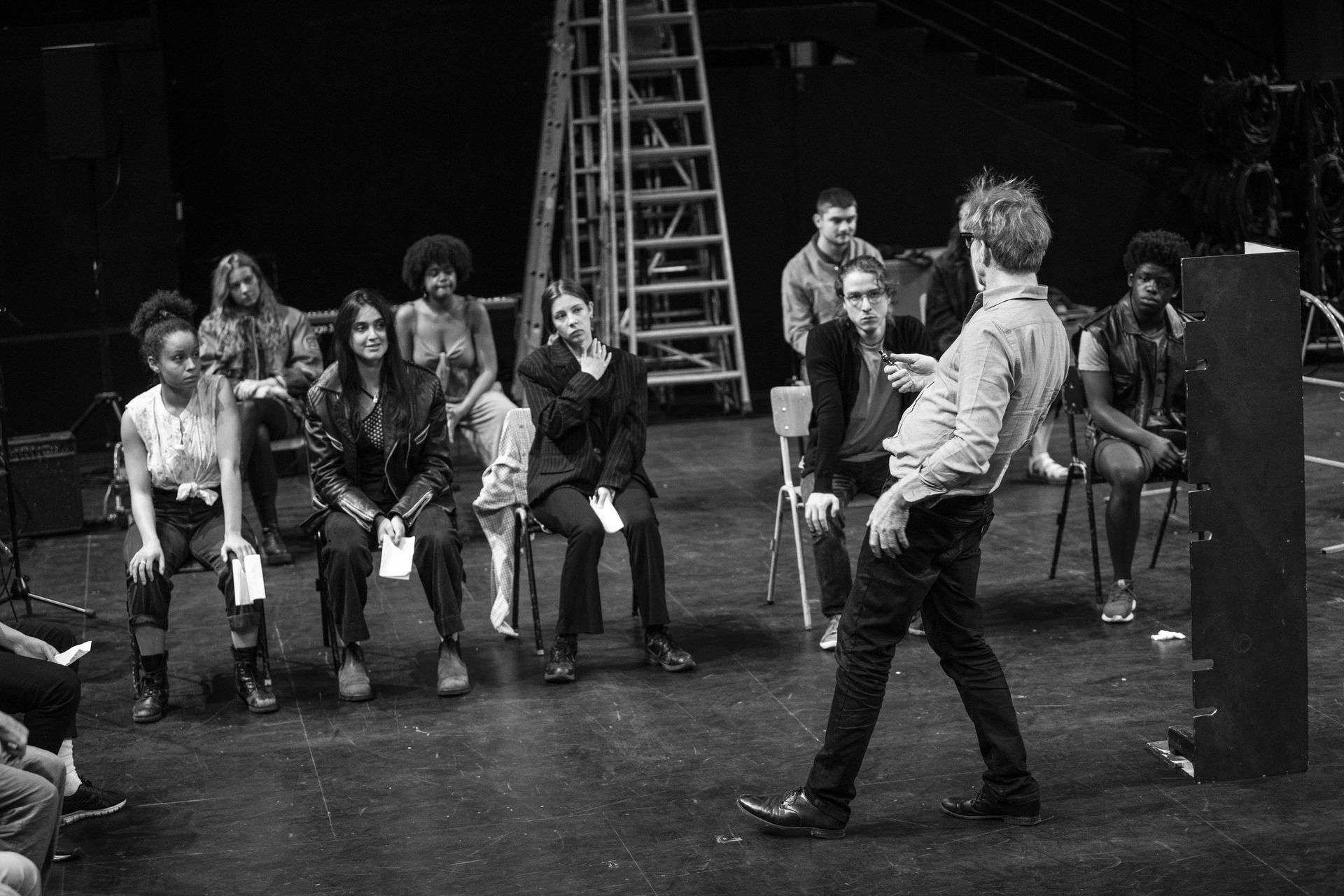 Mathieu Bauer et Sylvain Cartigny - répétitions de "donnez-moi une ...